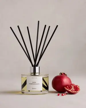 Quince Dark Pomegranate Reed Diffuser, Reed Diffuser Oil