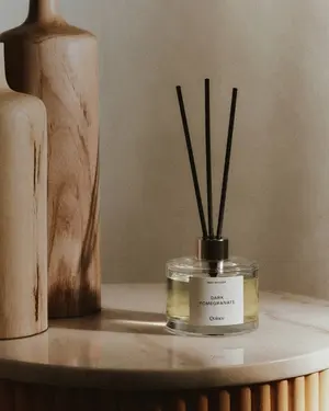 Quince Dark Pomegranate Reed Diffuser, Reed Diffuser Oil