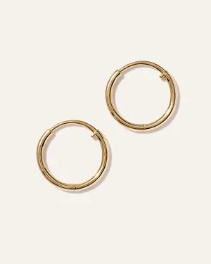 Quince 14k Gold Classic Hoop Earrings - Yellow Gold