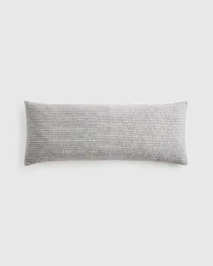 Quince Wool Linen Textured Pillow Cover Grey