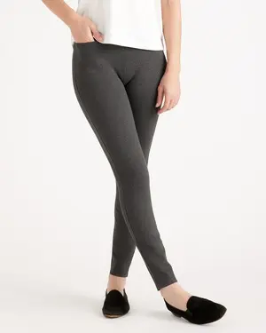 Quince Ultra-stretch Ponte Skinny Pants Tall - Charcoal