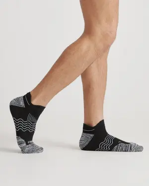 Quince Performance Running Ankle Socks 4-pack - Black