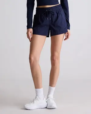 Quince Micro Ripstop Mid-rise Hike Shorts - Deep Navy