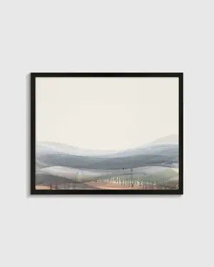 Quince Through The Mist Beth James, Wood Frame - Black