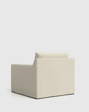 Quince Ellery Slipcover Chair In Performance Linen - Sand