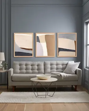 Quince Tripartite Julia Balfour, Wood Frame - Oak