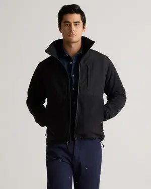 Quince Polar Fleece Full-zip Jacket - Bold Black