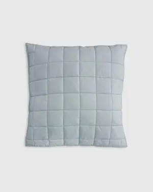 Quince European Linen Box Quilted Sham - Mist