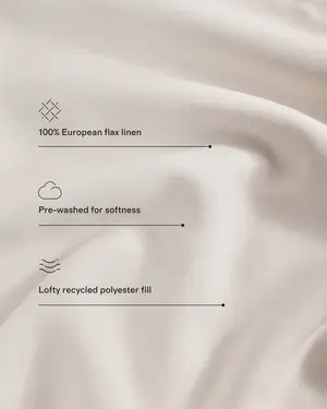 Quince European Linen Box Quilted Sham - Willowleaf