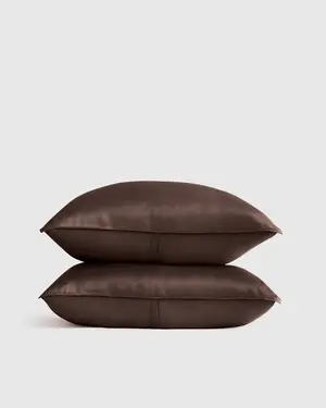 Quince Bamboo Sham Set Espresso