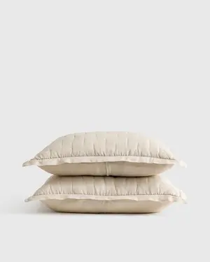 Quince European Linen Dream Sham Set - Sand