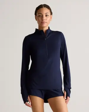 Quince Zip Up Performance Tops For Women