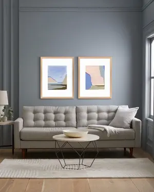 Quince Dawn Sky Andrea Stokes, Wood Frame - Oak