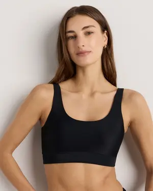Quince Tank Bikini Top - Black