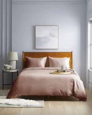 Quince Luxury Organic Sateen Duvet Cover Set - Clay