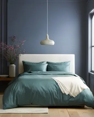 Quince Luxury Organic Sateen Duvet Cover Set - Pine