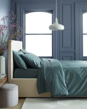 Quince Luxury Organic Sateen Duvet Cover Set - Pine