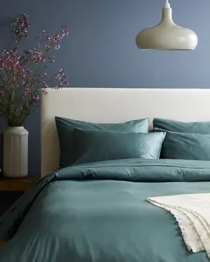 Quince Luxury Organic Sateen Duvet Cover Set - Pine