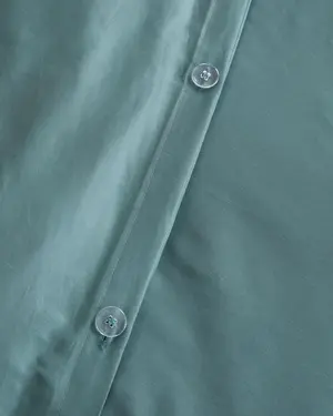 Quince Luxury Organic Sateen Duvet Cover Set - Pine
