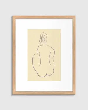 Quince Laurel Jeff Jackson, Wood Frame - Oak