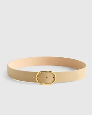 QUINCE Quince Cleo Oval Leather Belt
