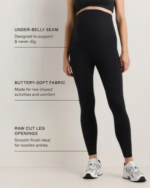 Quince Ultra-form Maternity Legging - Black
