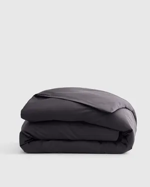 Quince Luxury Organic Sateen Duvet Cover Graphite
