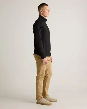 Quince Sweater-knit Fleece Full-zip Jacket - Black