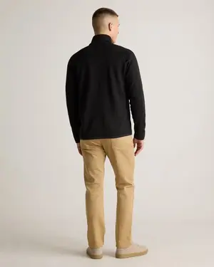 Quince Sweater-knit Fleece Full-zip Jacket - Black