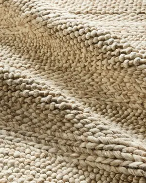 Quince Rowan Handwoven Wool Rug - Sand
