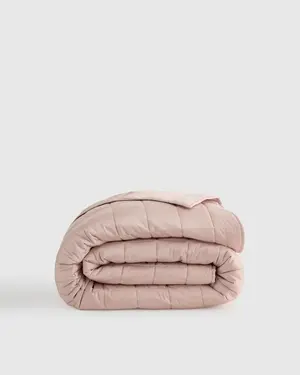 Quince Bamboo Box Quilt - Soft Blush