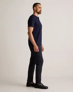 Quince 100% Pima Cotton Luxe Touch Henley - Deep Navy