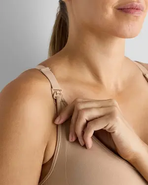 Quince Seamless Nursing Bra - Sand