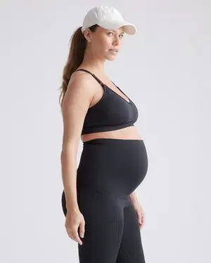 Quince Seamless Low Impact Maternity & Nursing Sports Bra