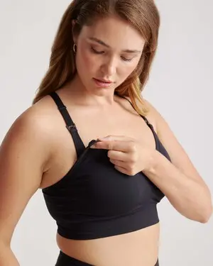 Quince Seamless Low Impact Maternity & Nursing Sports Bra