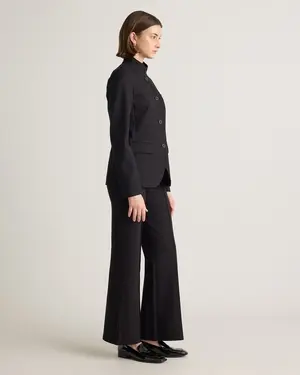 Quince Ultra-stretch Ponte Blazer - Black