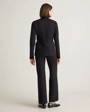 Quince Ultra-stretch Ponte Blazer - Black