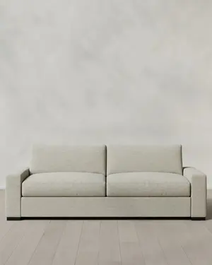 Quince Stillman Sofa In Performance Basketweave - Flax