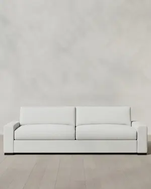 Quince Stillman Sofa In Performance Basketweave - Snow