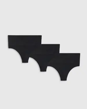 Quince Shaping High-waisted Thong - Black