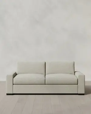 Quince Stillman Sleeper Sofa In Performance Basketweave - Flax
