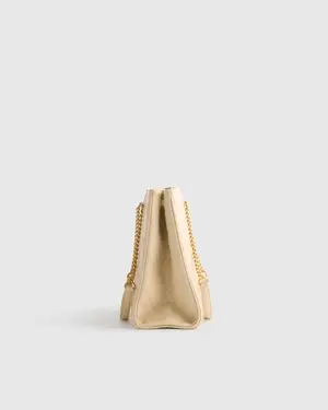 Quince Italian Leather Diamond Stitch Tote