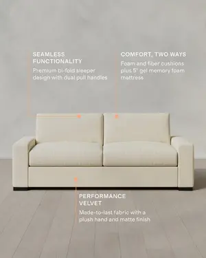 Quince Stillman Sleeper Sofa - Ivory