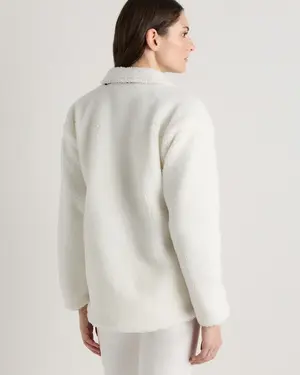 Quince Sherpa Barn Jacket - Frost/camel