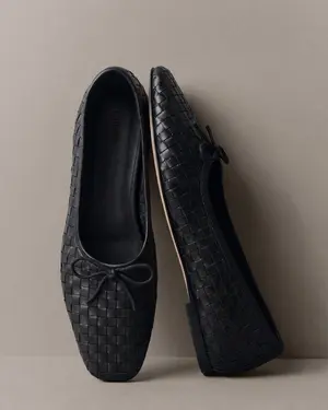 Quince Square Toe Flats For Women
