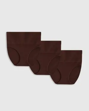 Quince Shaping High-waisted Brief - Cocoa