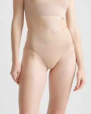 Quince Shaping High-waisted Brief - Sand