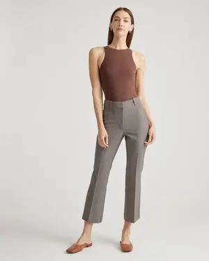 Quince Second Skin High Neck Bodysuit - Cocoa
