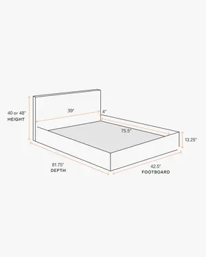Quince Plush Boucle Square Bed - Ivory