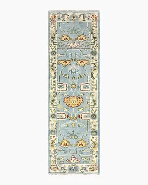 Quince Artemis Hand-knotted Wool Rug Light Blue